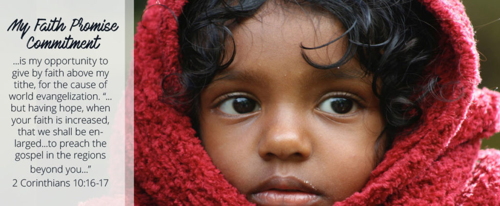 Faith Promise Card: Girl – Help My Missions Conference